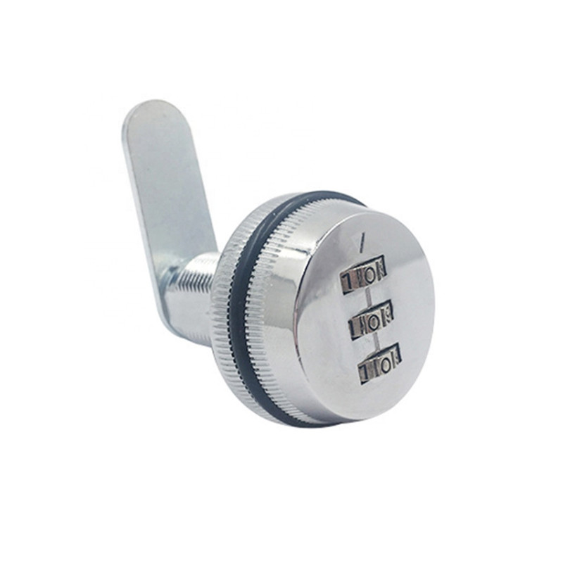 Coated zinc alloy 3 dial cabinet combination cam lock