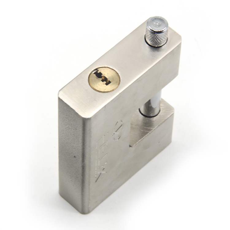 Unbreakable door lock rectangle padlock with keys