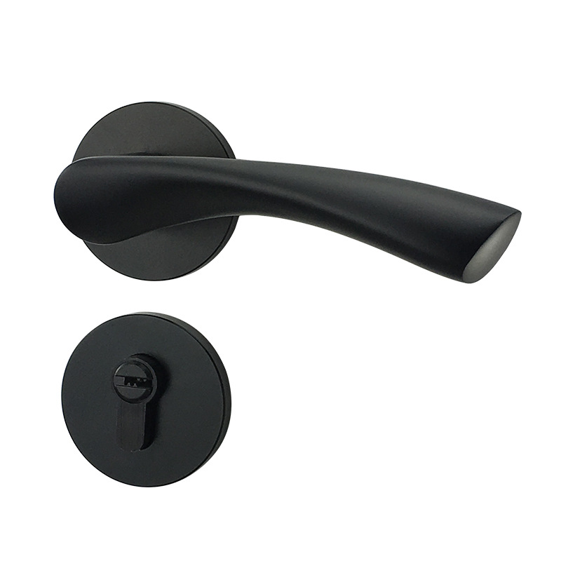 Indoor solid space aluminum room door lock