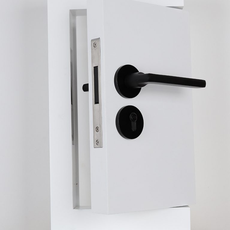 Indoor solid space aluminum room door lock