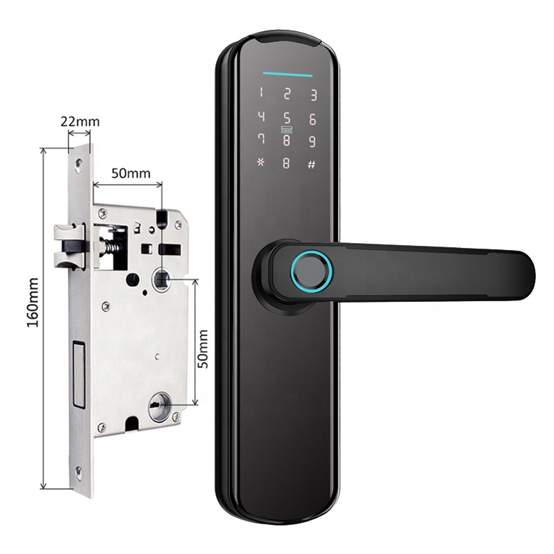 Home digital card biometric fingerprint smart door lock